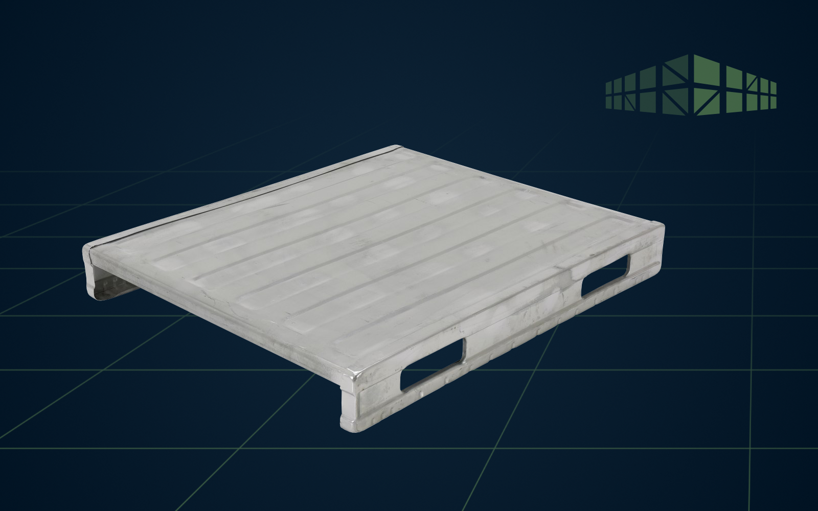 Heavy Duty Solid Deck Steel Pallets - National Warehouse Supply ...